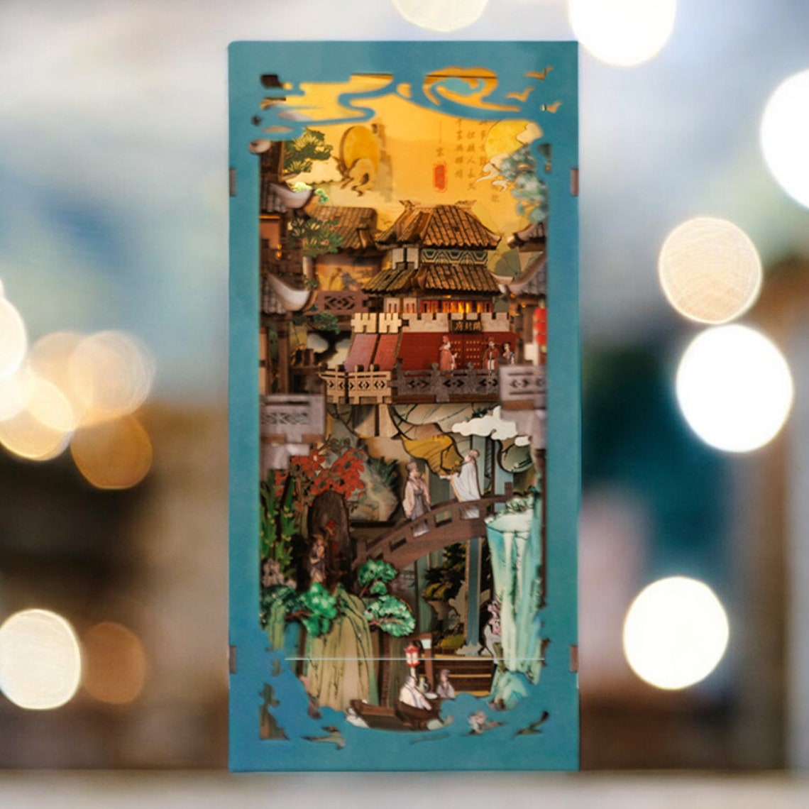 DIY Asian Temple Miniature Kit, DIY Book Nook Kit, Diorama Kit ...