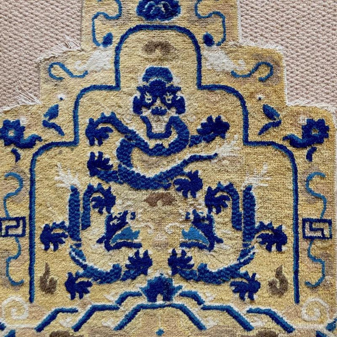 Handmade Antique Vintage Ningsia Throne Back, Wall-hanging, Tribal ...