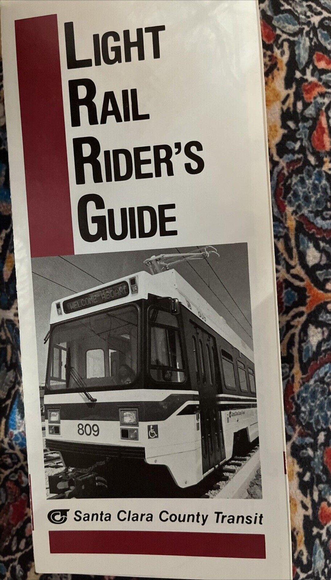 1988 Light Rail Map Guide Santa Clara Transit - Etsy