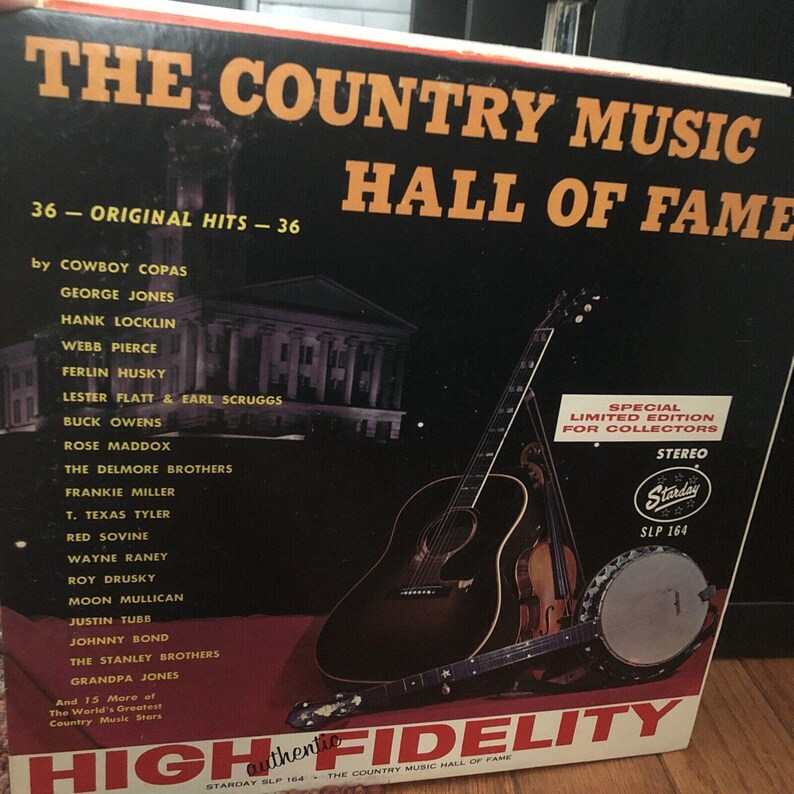 Starday Country Music Hall of Fame Limited Edition Double Album - Etsy