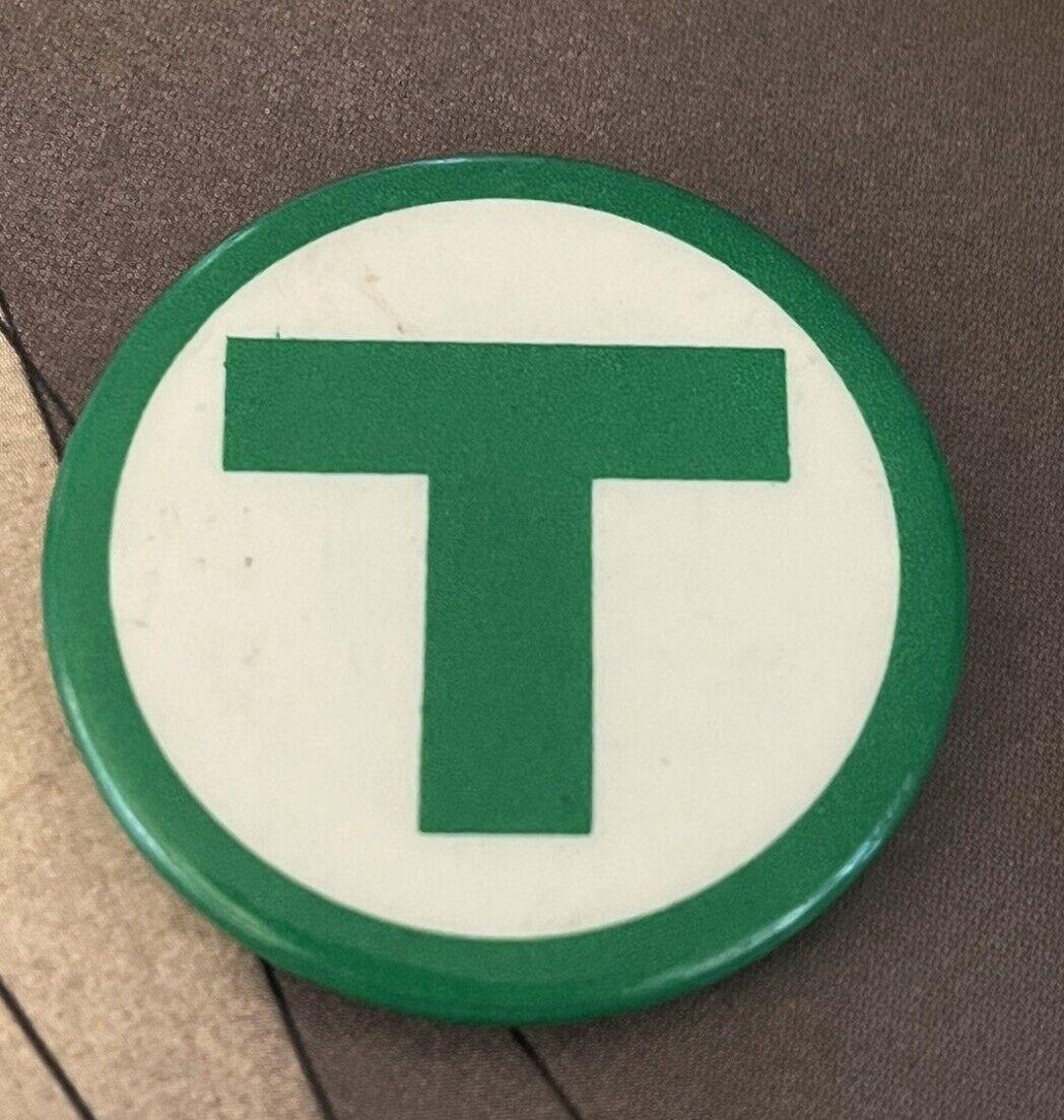 Vintage MBTA T Green Vintage Button Transportation Massachusetts - Etsy