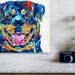 Colorful Rottie Dog Rottweiler Animal Art PRINT From Painting Primary ...