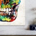 Colorful Candy Skull Art PRINT From Painting Day of the Dead Horror ...