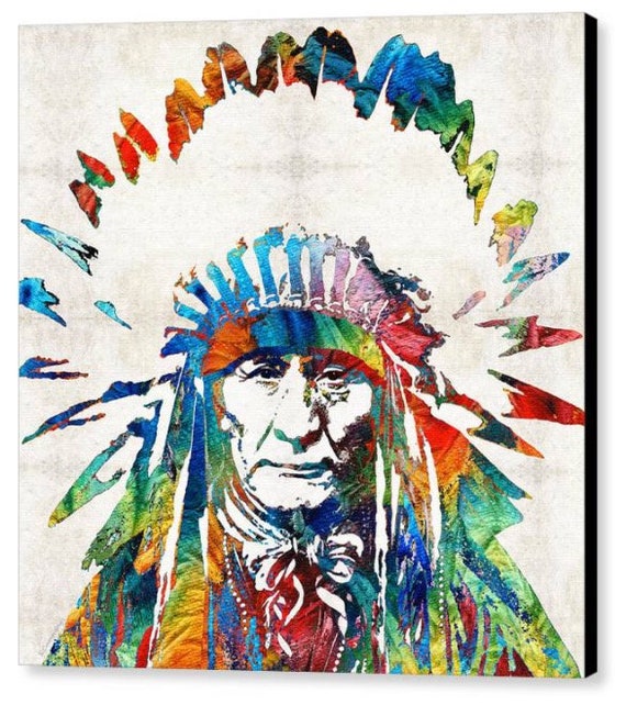 Native American Indian Chief Paintings