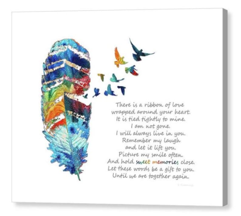 Colorful Feather Art Grief Comforting PRINT Native American - Etsy