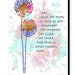 Colorful Flowers Floral Art Grief Comforting PRINT Condolence Dandelion ...