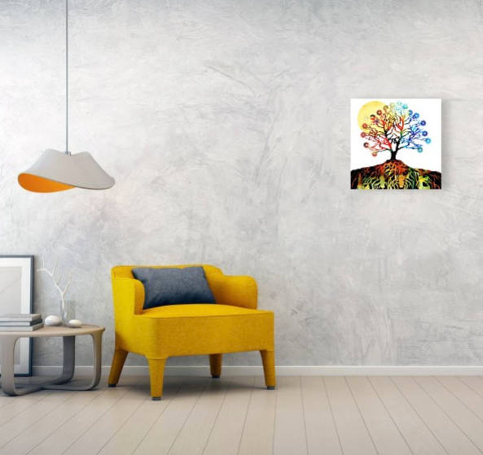 Colorful Tree of Life Art PRINT From Painting Primary Colors | Etsy