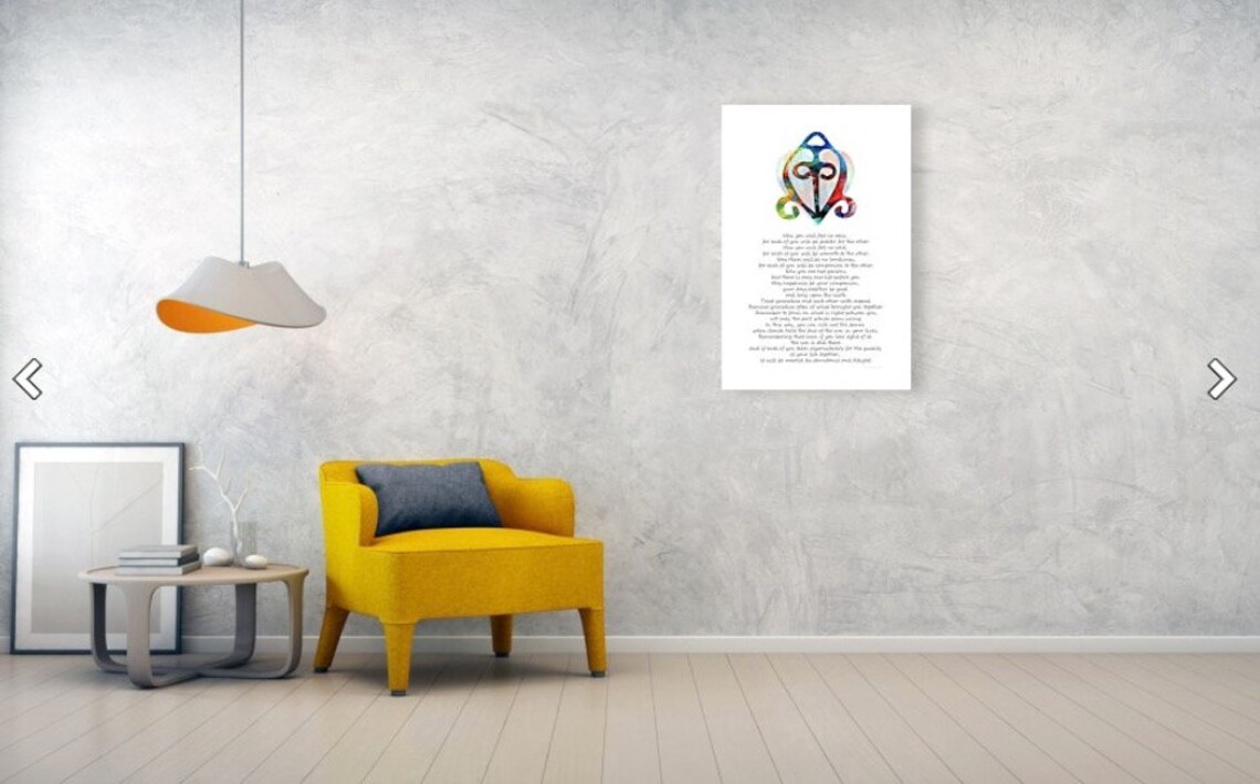 Colorful Power of Love Symbol Art Wedding Shower Vows Prayer - Etsy