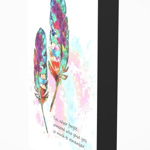 Colorful Feather Art PRINT Native American Condolence Primary Colors ...