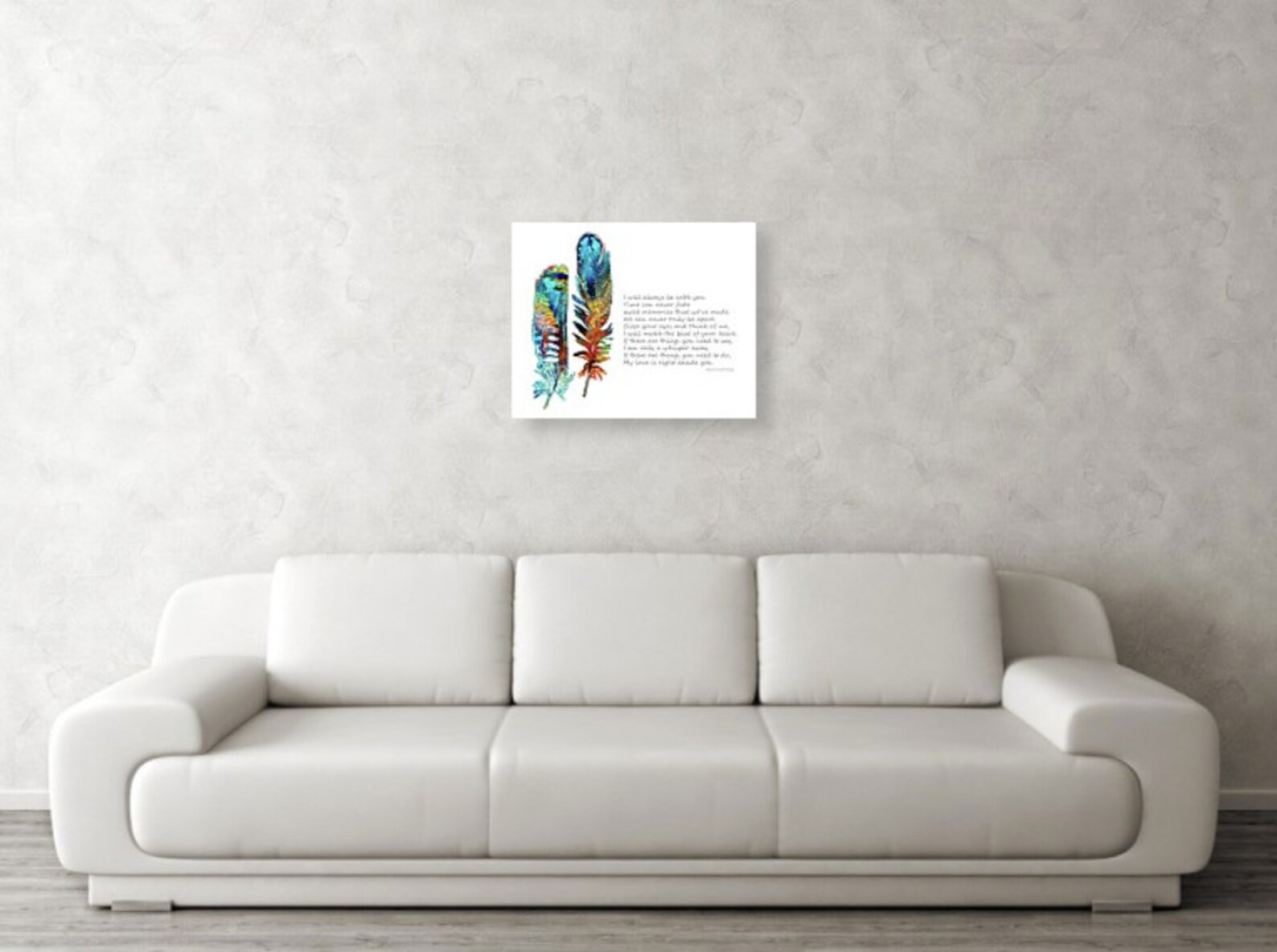 Colorful Feather Art Grief Comforting PRINT Native American Indian ...