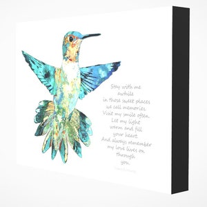 Colorful Hummingbird Art Grief Comforting PRINT Nature Tropical Birds ...
