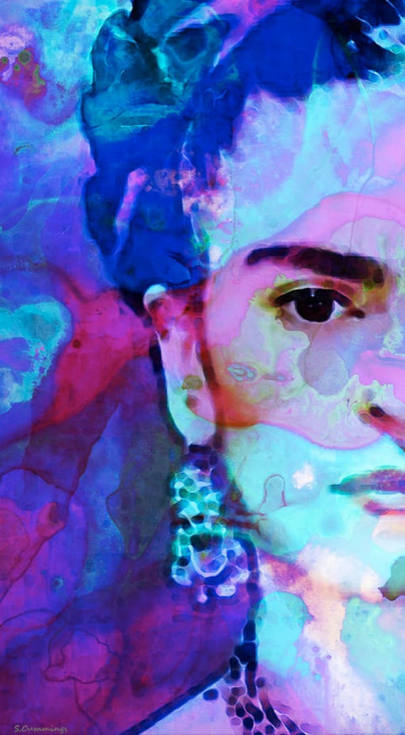 Frida Kahlo Art Print From Painting Colorful Famous Artist - Etsy