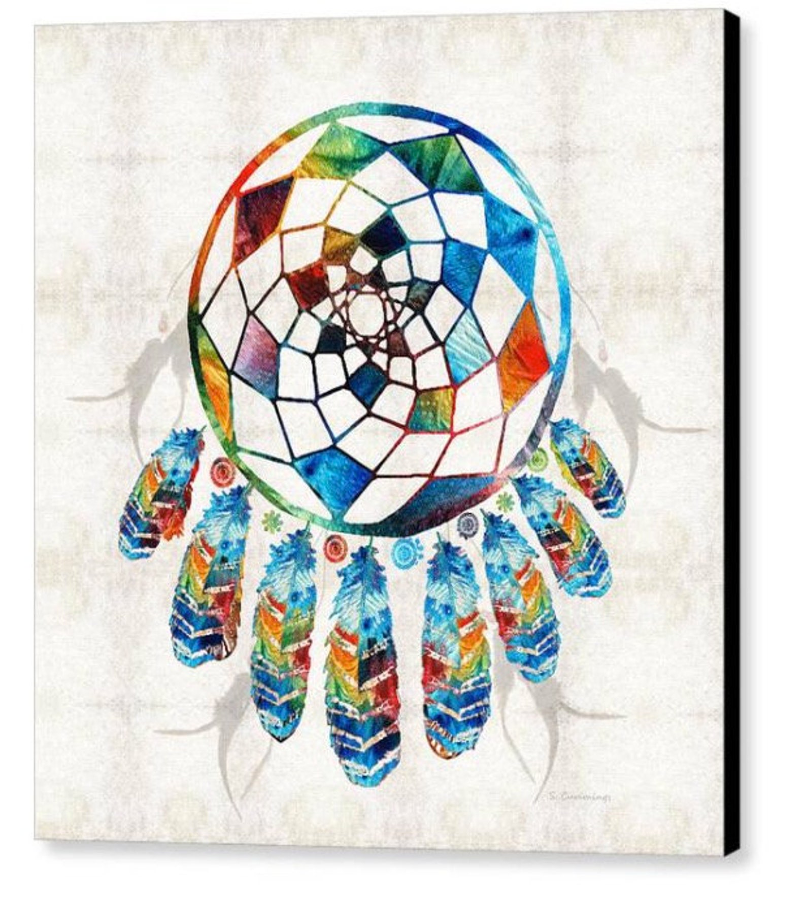 Colorful Native American Art PRINT From Painting Primary - Etsy