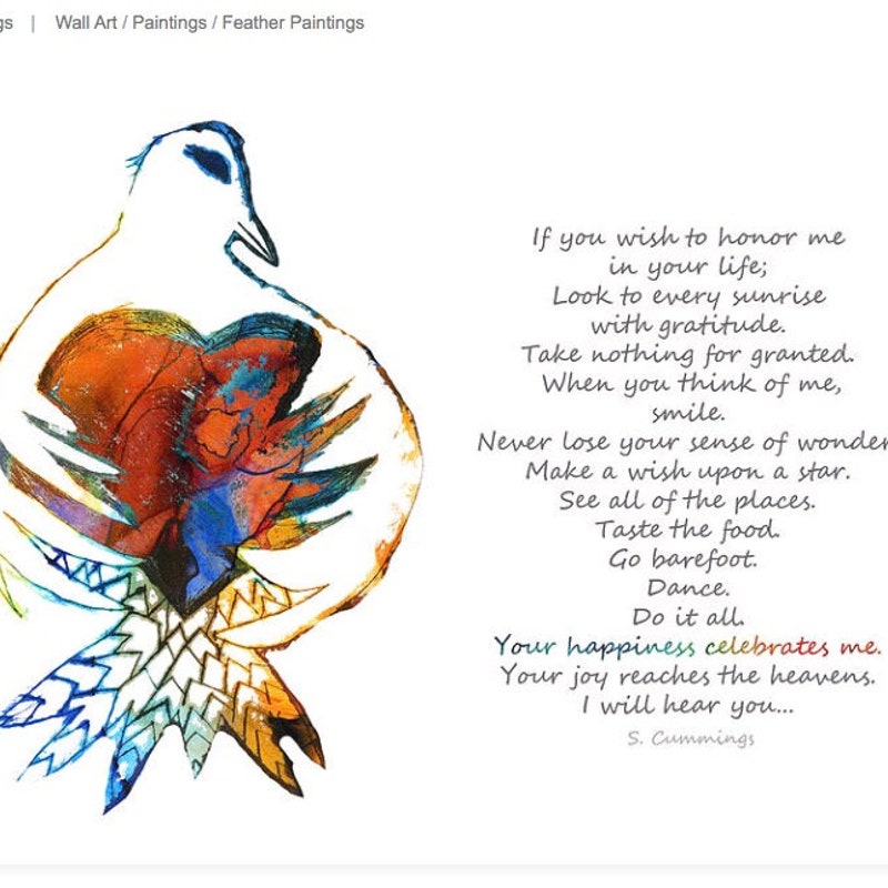 Native Americans Grief Poem - Etsy