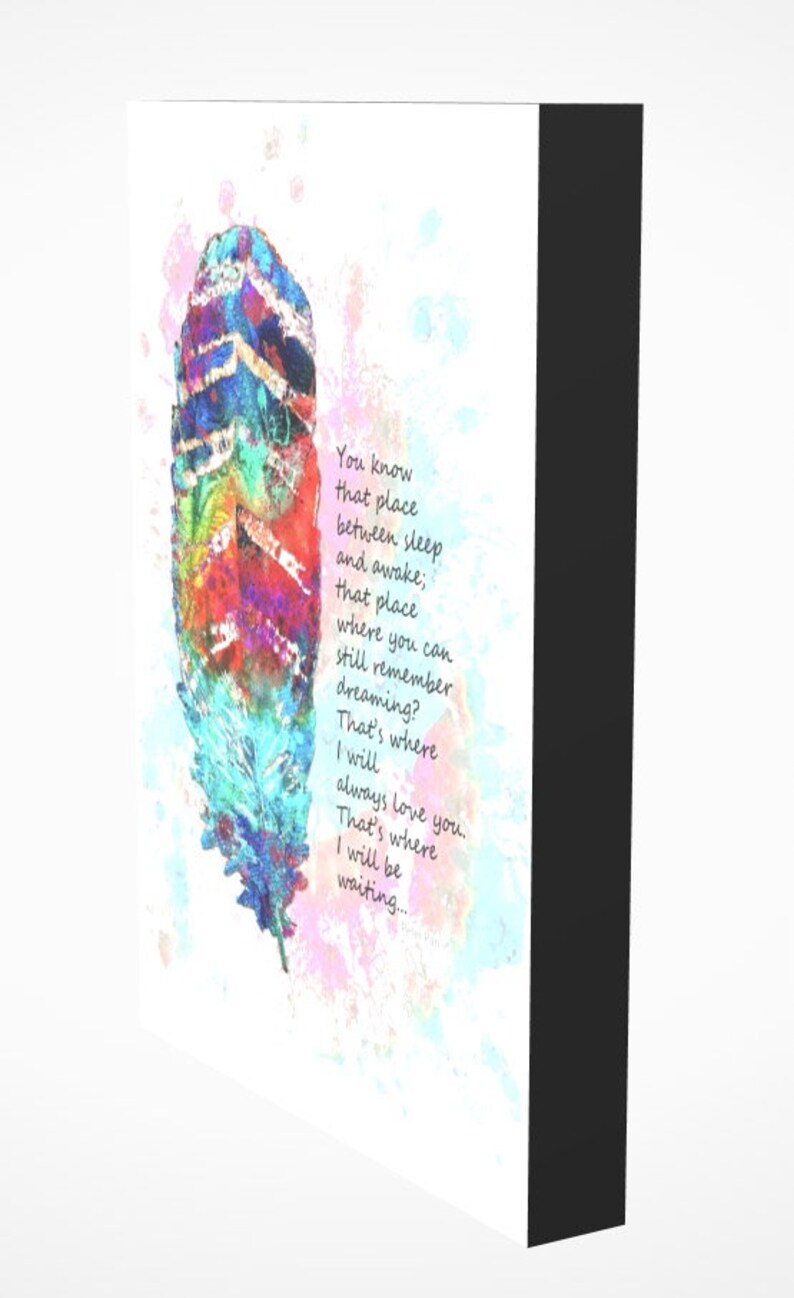 Colorful Feather Art PRINT Native American Condolences Primary - Etsy