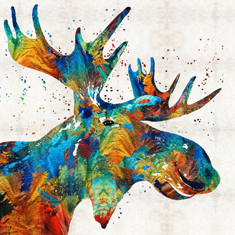 Colorful Animal Art - Etsy