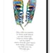 Colorful Feather Art PRINT Native American Condolences CANVAS Missing ...