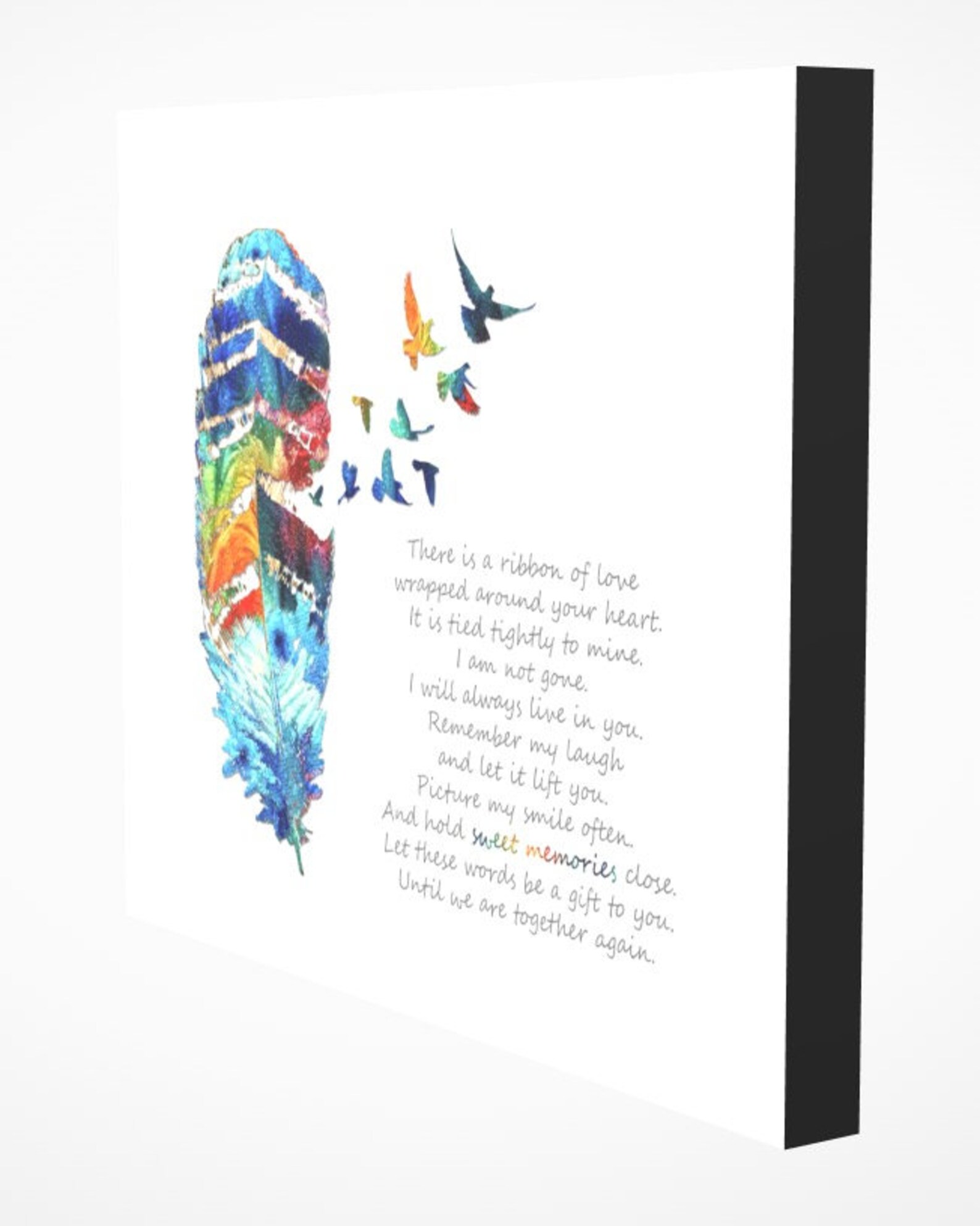 Colorful Feather Art Grief Comforting PRINT Native American - Etsy