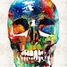 Colorful Candy Skull Art PRINT From Painting Day of the Dead Horror ...