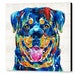 Colorful Rottie Dog Rottweiler Animal Art PRINT From Painting Primary ...