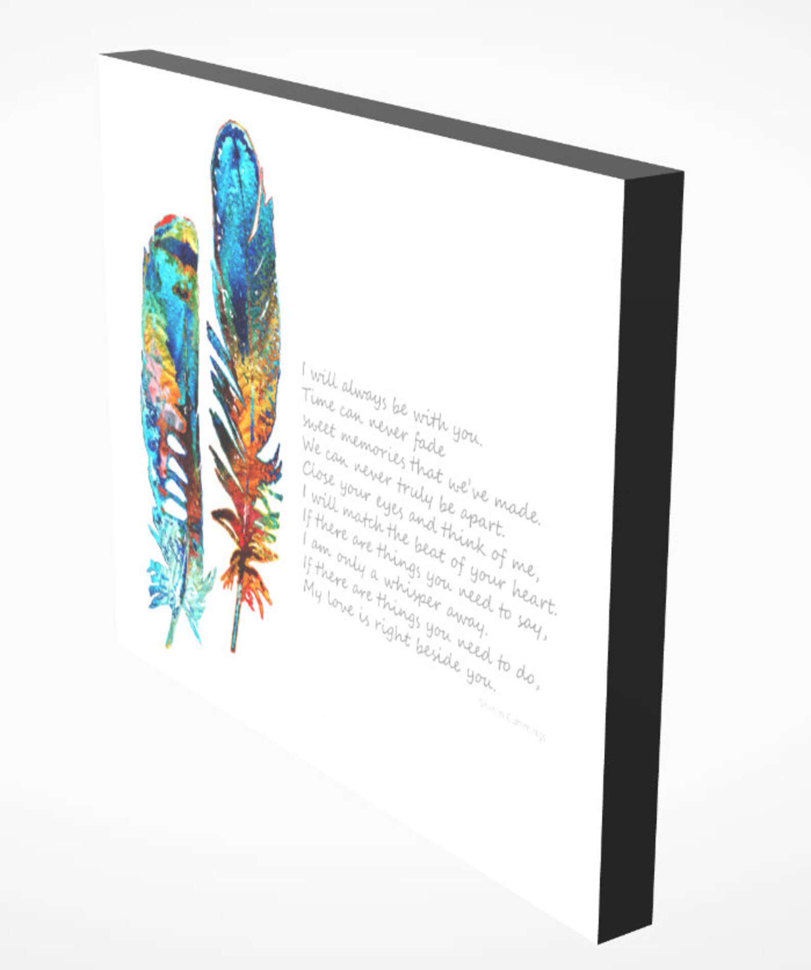 Colorful Feather Art Grief Comforting PRINT Native American Indian ...