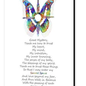 Colorful Butterfly Sun Symbol Art Lakota Prayer Painting Native ...