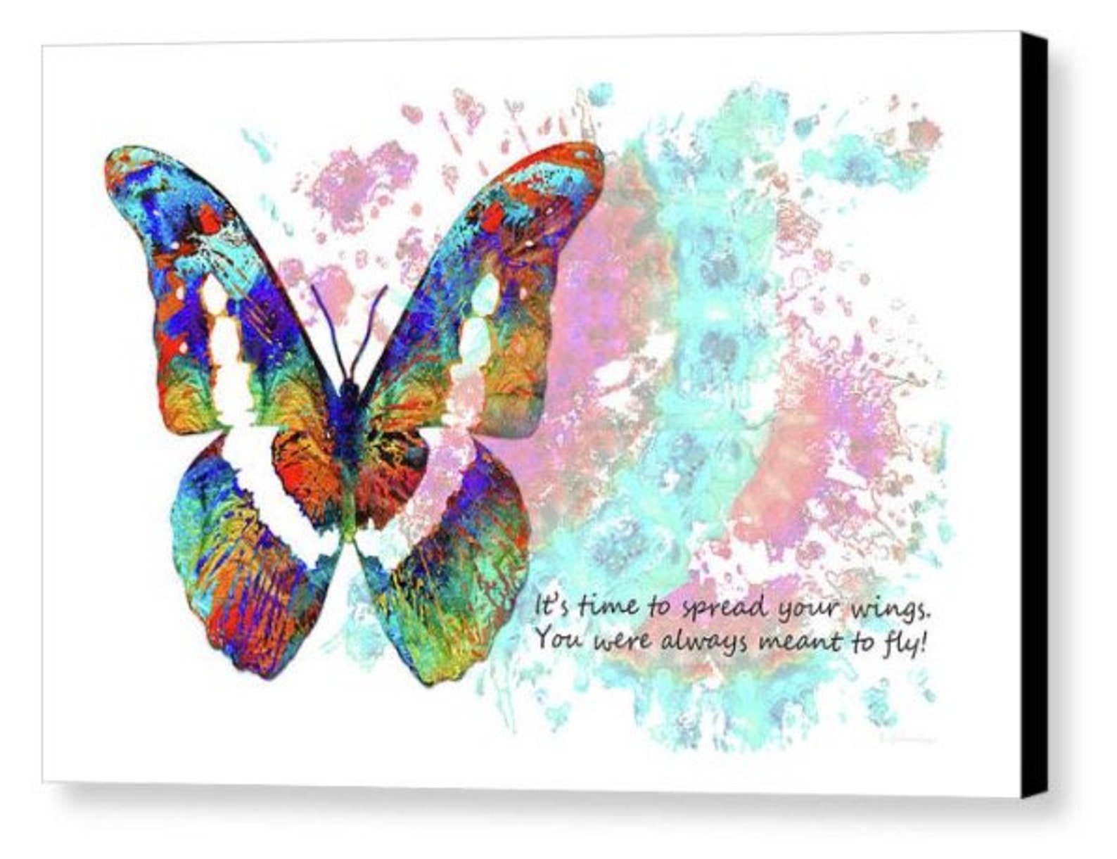 Colorful Butterfly Symbol Art PRINT Healing Inner Strength | Etsy
