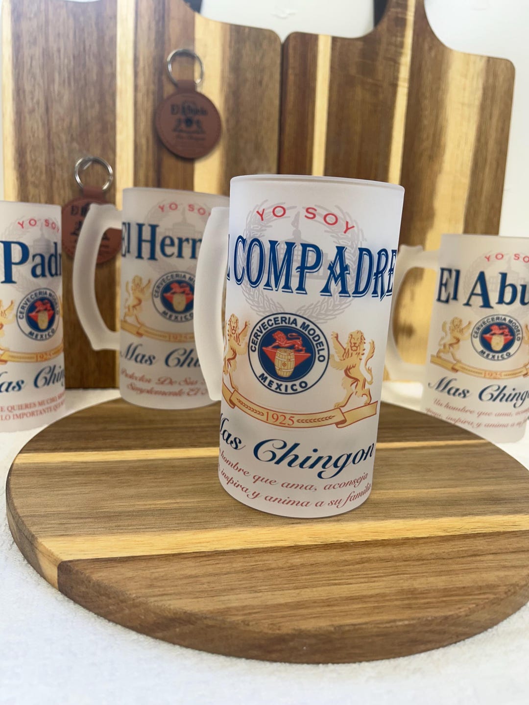 El Compadre Más Chingón Beer Mugs - Etsy