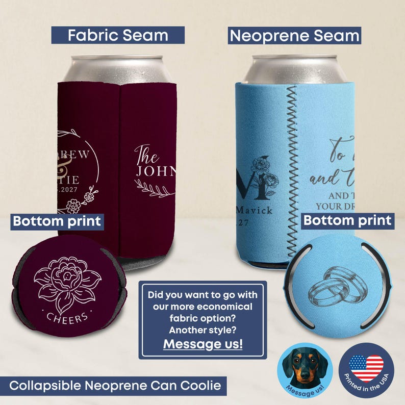 Sage Green Wedding Favor | Custom Drink Holders for Guests | Last Name ...