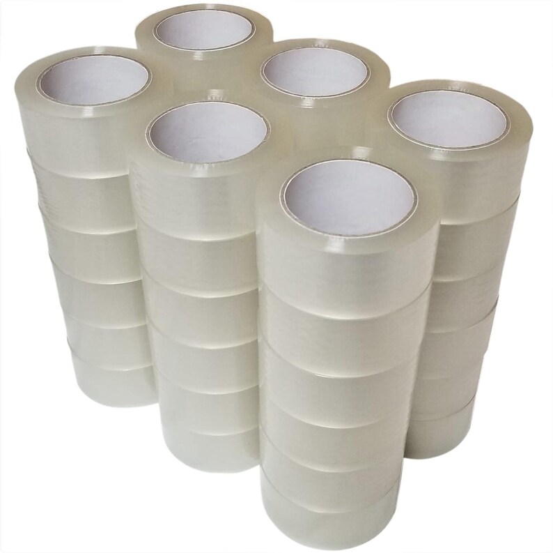 Yens 2 Inch 55ft Clear Packaging Packing Tape Box Carton Sealing 36 ...