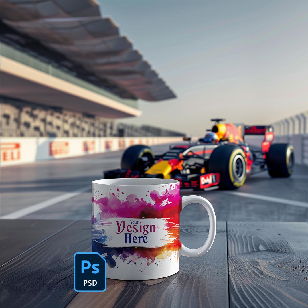 F1 Red Bull Mug Mockup PSD White Blank Coffee Mug Mockup PSD Coffee Mug ...