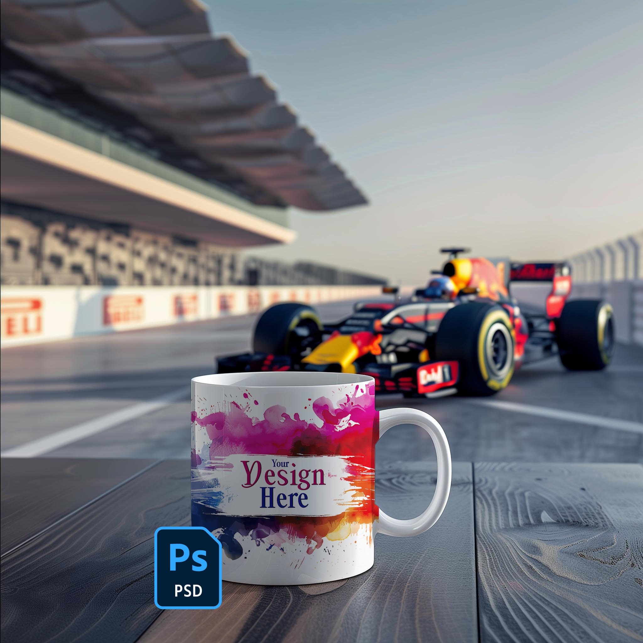F1 Red Bull Mug Mockup PSD White Blank Coffee Mug Mockup PSD Coffee Mug ...