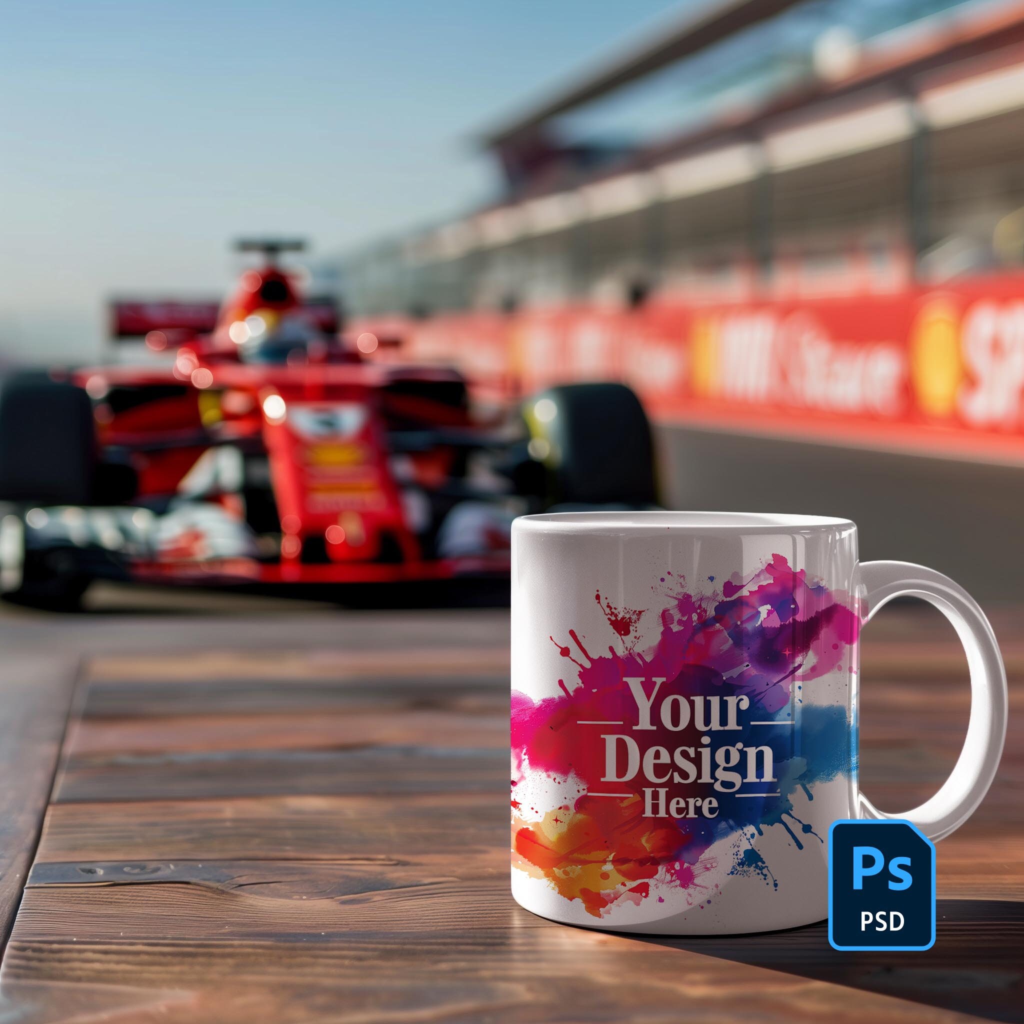 F1 Ferrari Mug Mockup PSD White Blank Coffee Mug Mockup PSD Coffee Mug ...