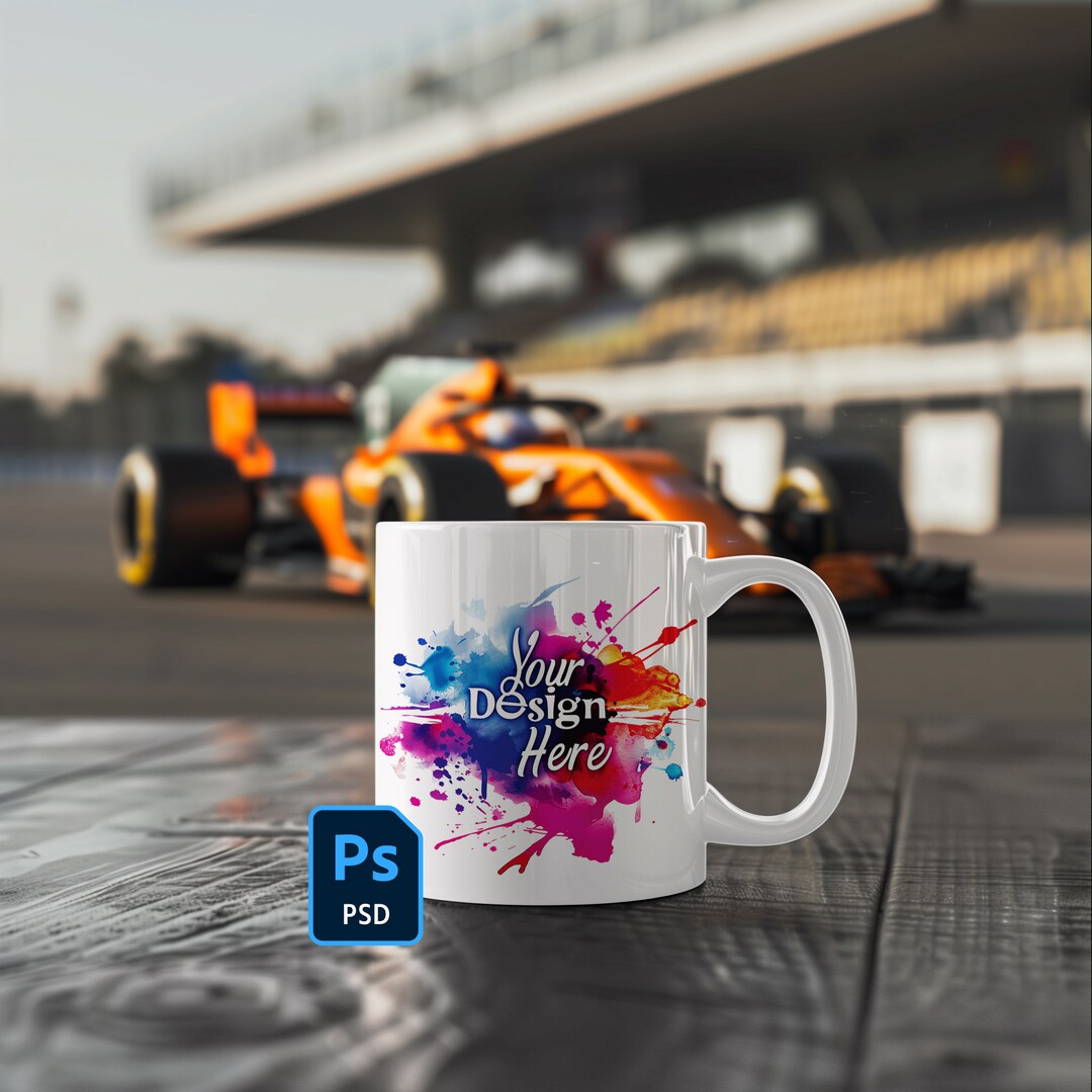 F1 Mclaren Mug Mockup PSD White Blank Coffee Mug Mockup PSD Coffee Mug ...