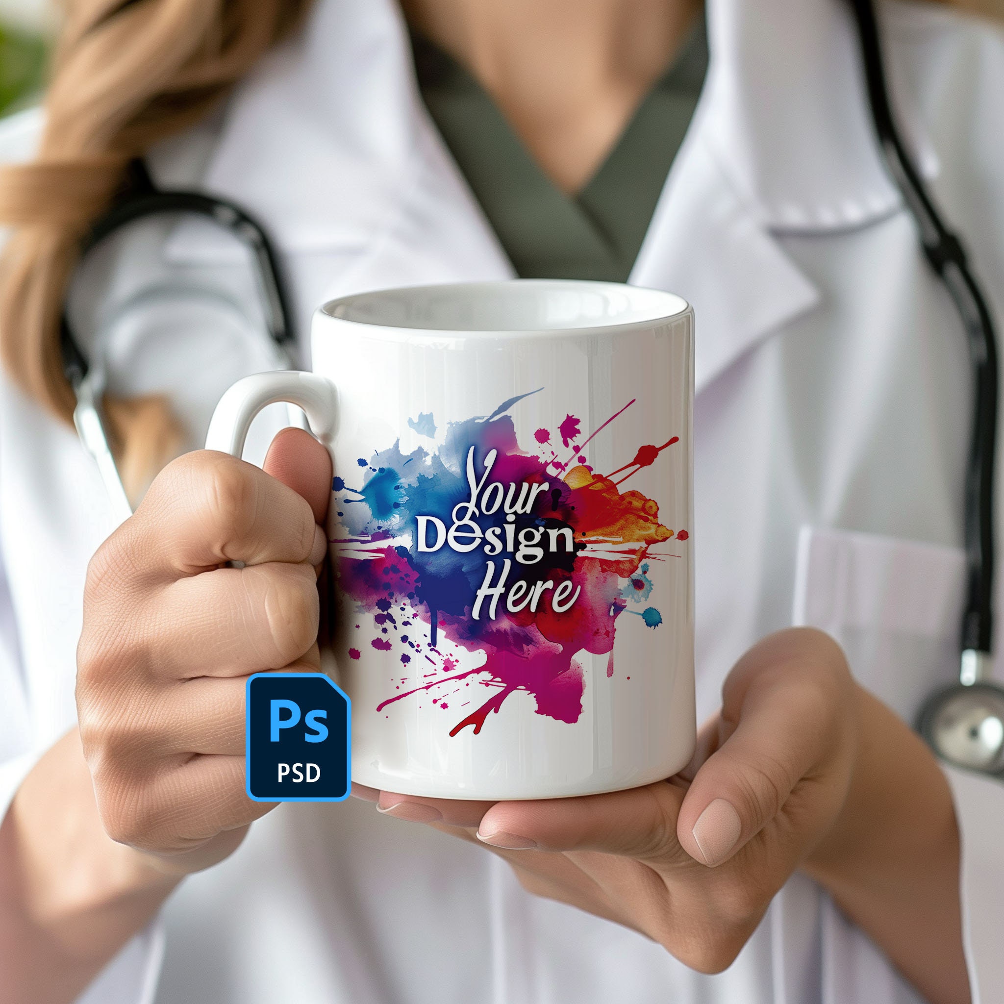 Medical Mug Mockup PSD White Blank Coffee Mug Mockup PSD Coffee Mug ...