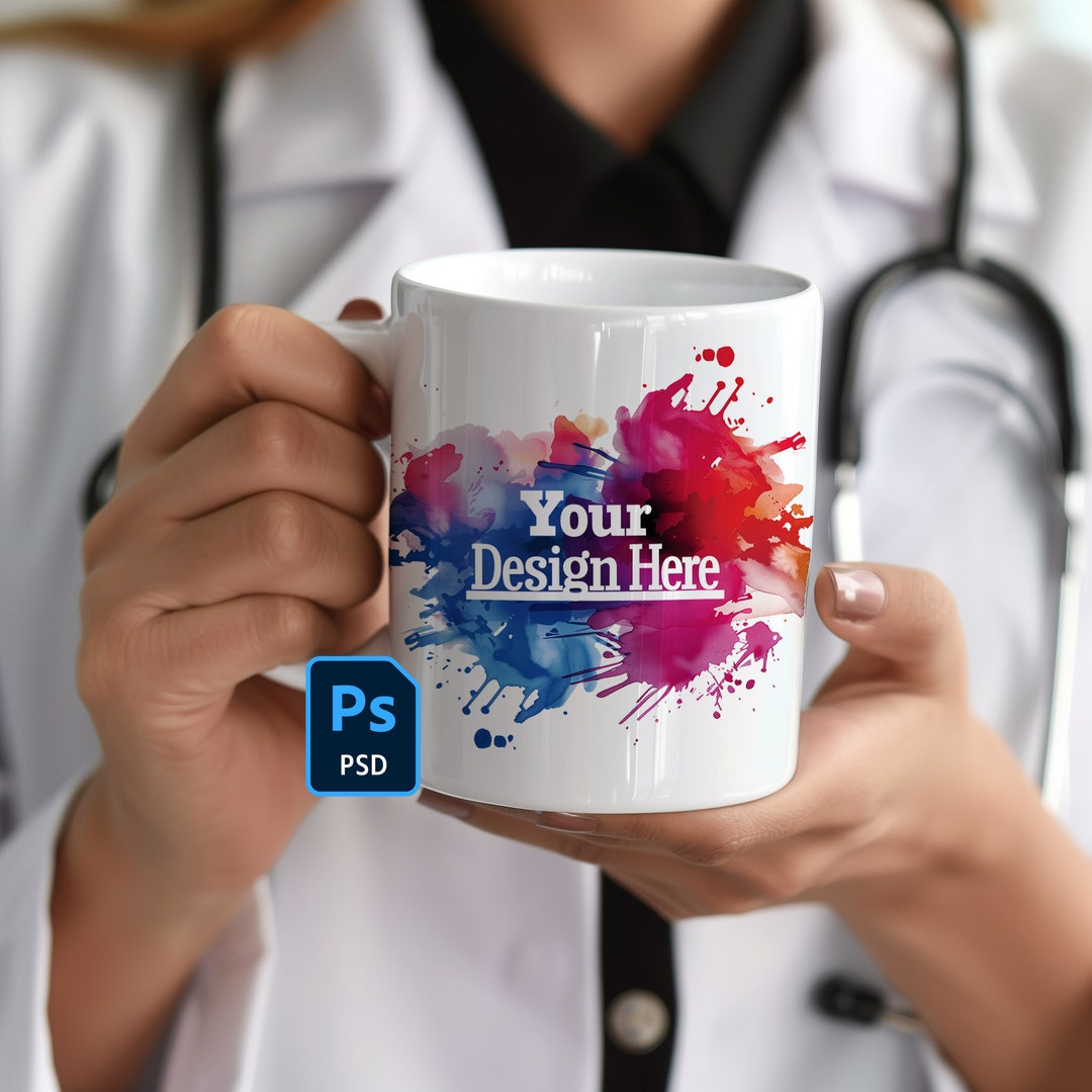 Medical Mug Mockup PSD White Blank Coffee Mug Mockup PSD Coffee Mug ...