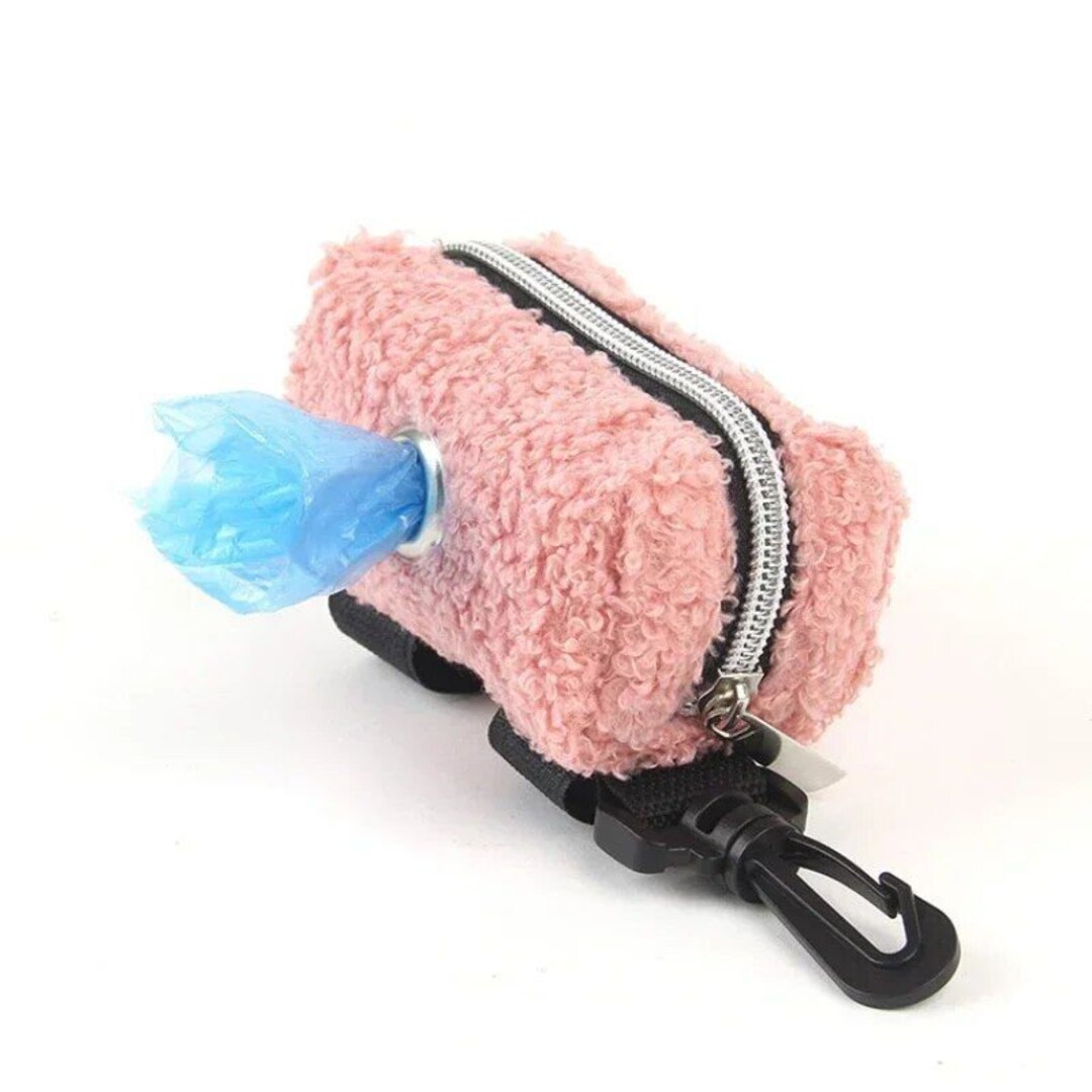Portable Lamb's Wool Poop Bag Dispenser for Dogs - Etsy