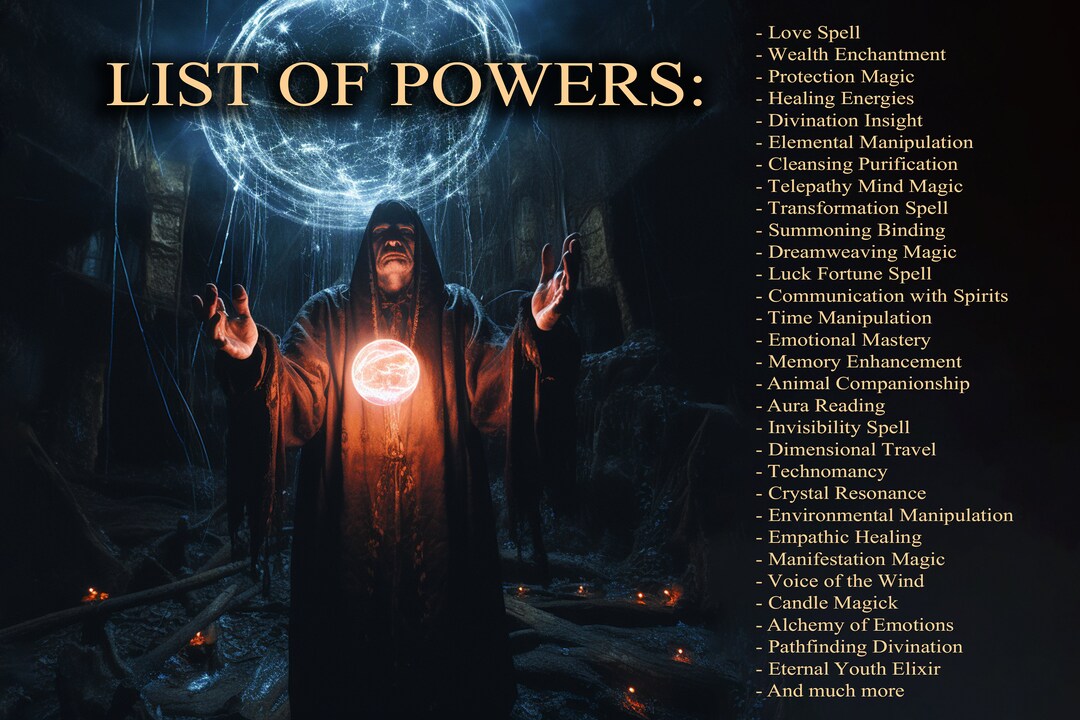 Gain Magical Powers Yourself Or Get a Custom Witchcraft Spell, Strong ...