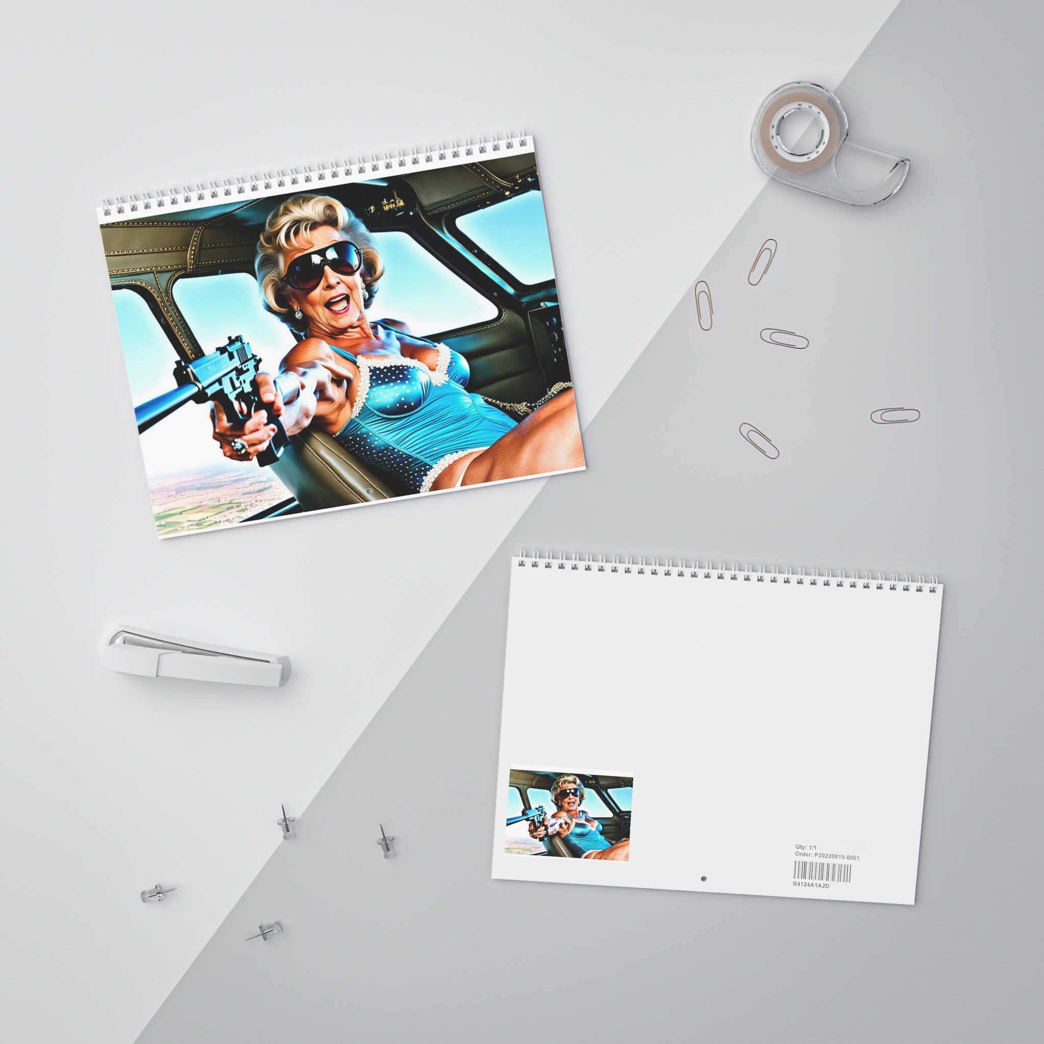 Calendar 2024 GILF With Guns Edition Gag Gift - Etsy