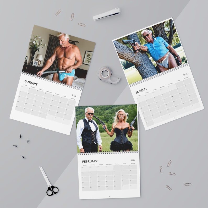 Calendar 2024 GILF With Guns Edition Gag Gift - Etsy