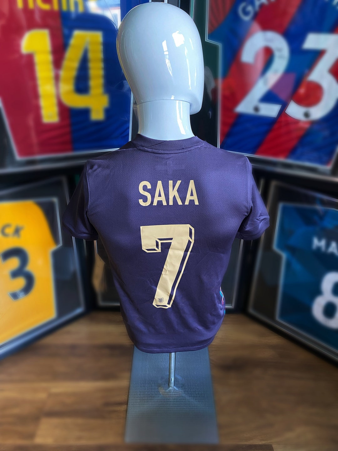 England 2024 Away Football Shirt Saka - Etsy Canada