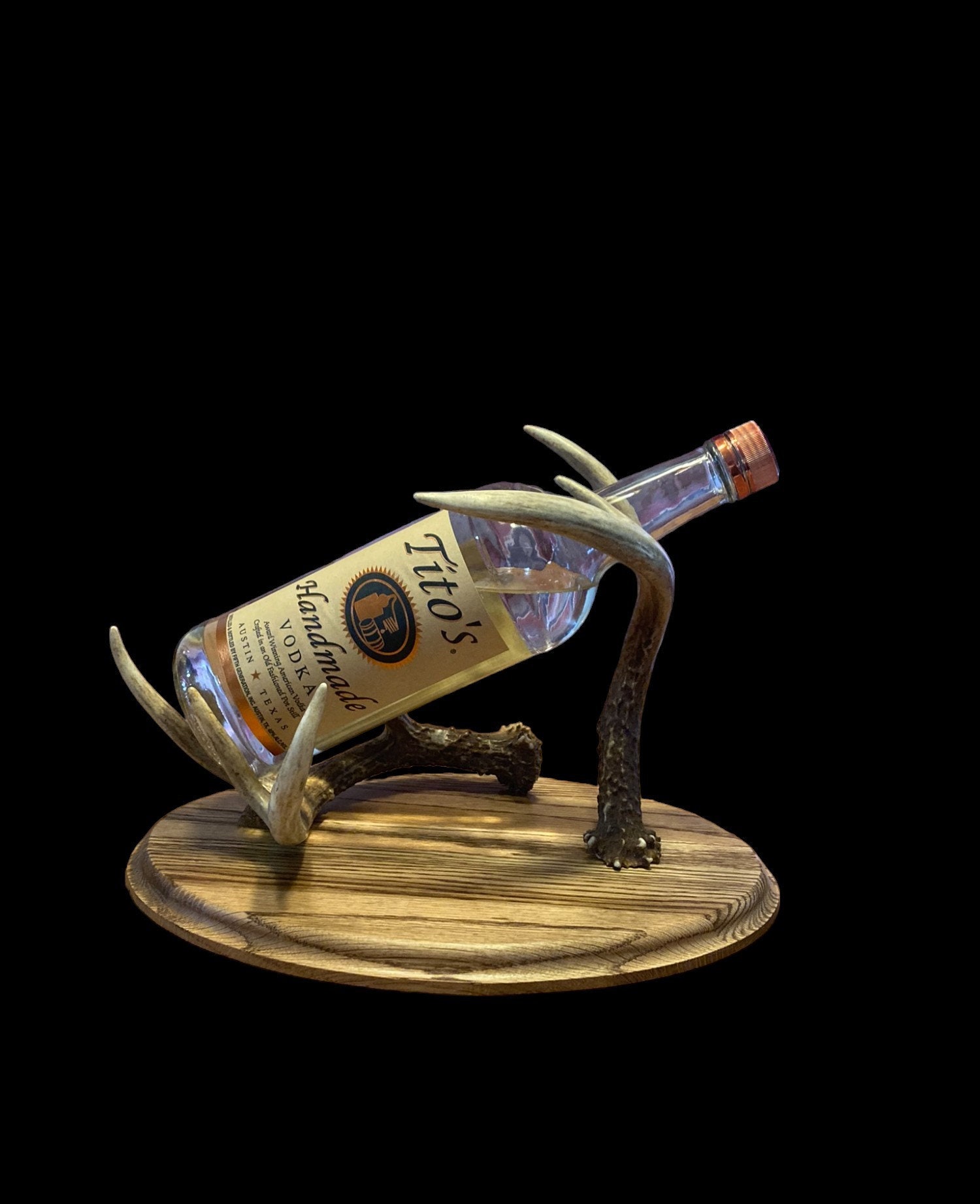 Antler Bottle Display , Antler Art , Wine Bottle Holder , Handmade ...