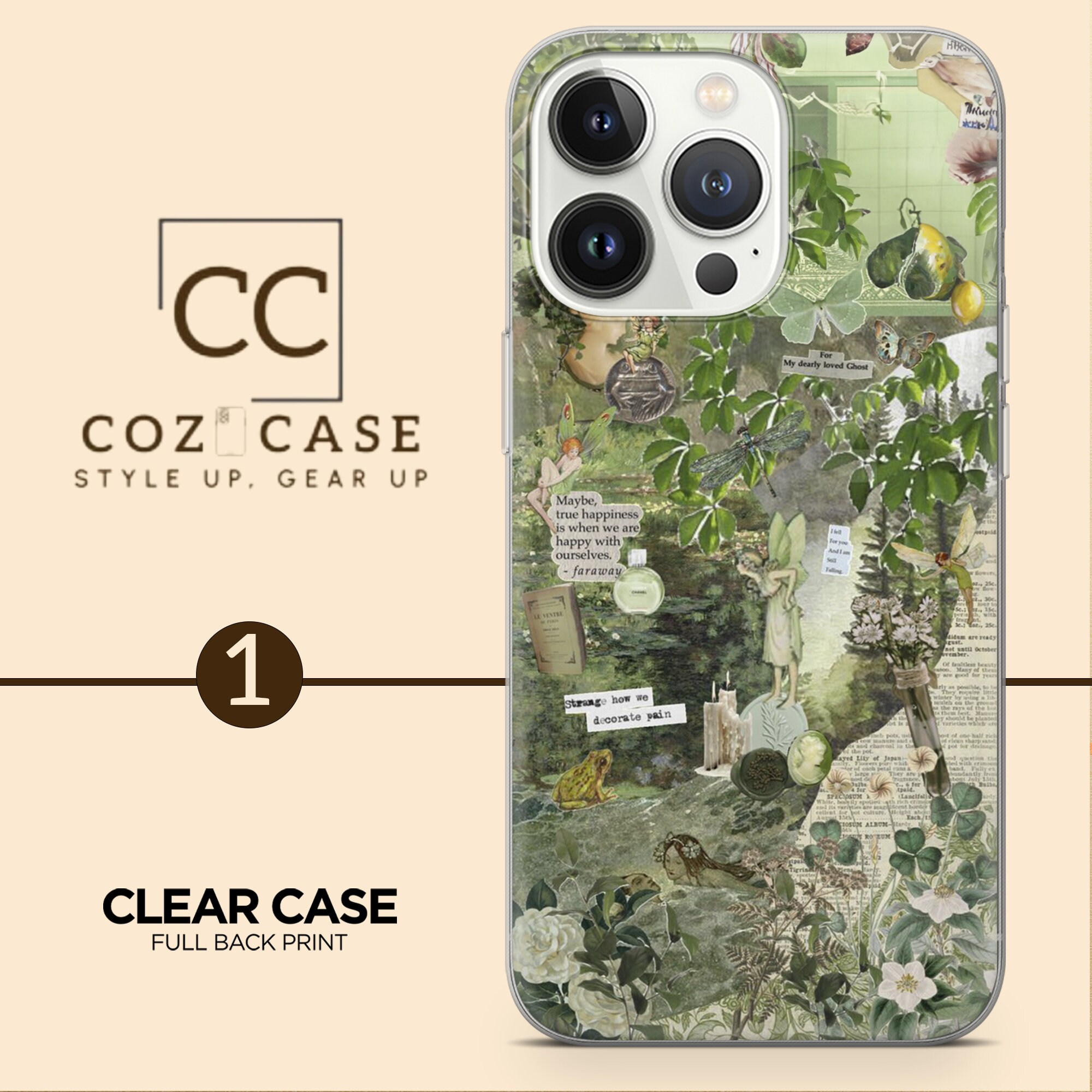 Fairy Cottagecore Phone Aesthetic Fairytale Cover for iPhone 15 14 13 ...