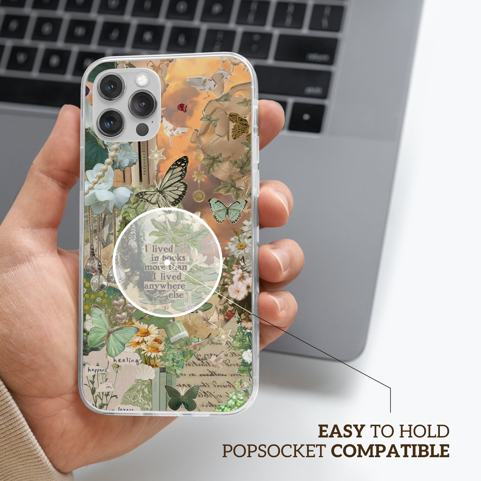 Fairy Cottagecore Phone Aesthetic Fairytale Cover for iPhone 15 14 13 ...