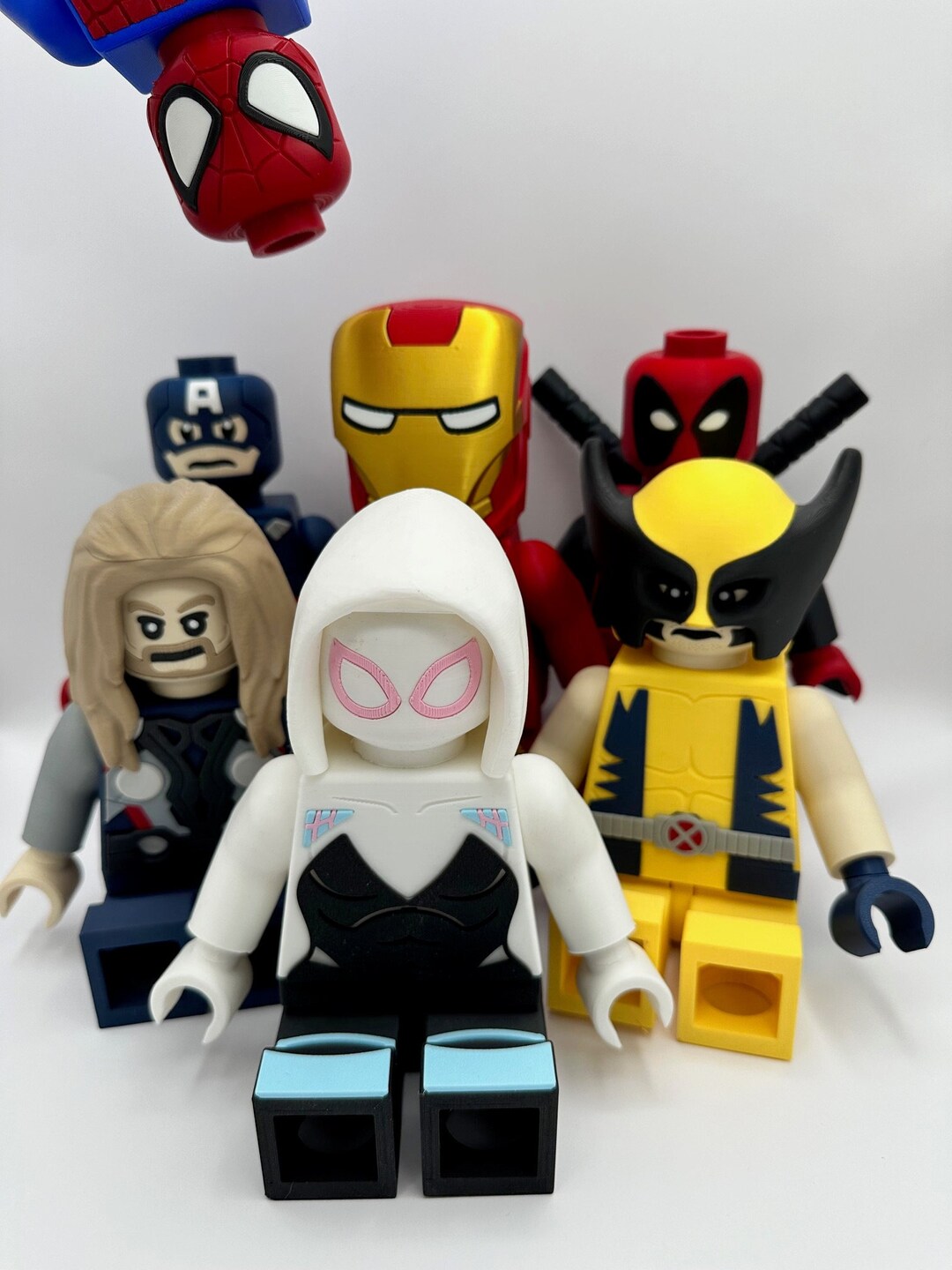 3D Printed Marvel Mini-figure Bundle: Custom Hero Choice - Etsy