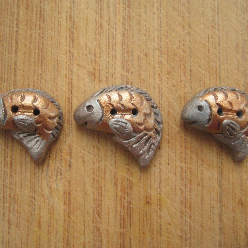 Polymer Clay Buttons - Etsy