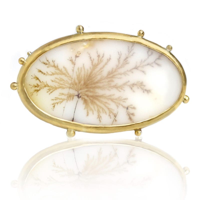Dendritic Agate Ring - Etsy