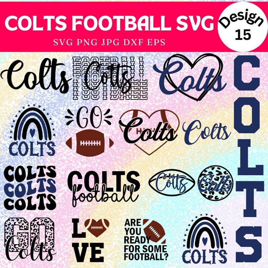 COLTS Football Generic Logo Design Svg, Png, Eps, Ai, Dxf, Png, Pdf ...