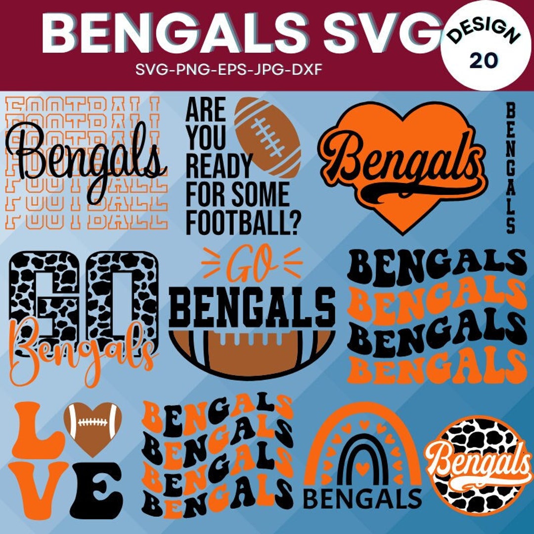 Bengals Cheer Svg, Stacked Bengals Svg, Bengals Shirt Svg, Bengals ...