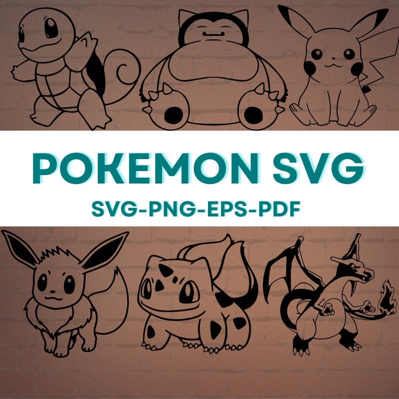 Pikachu Svg, Pikachu Clipart Cricut, Pokemon Svg Bundle Layered Item ...